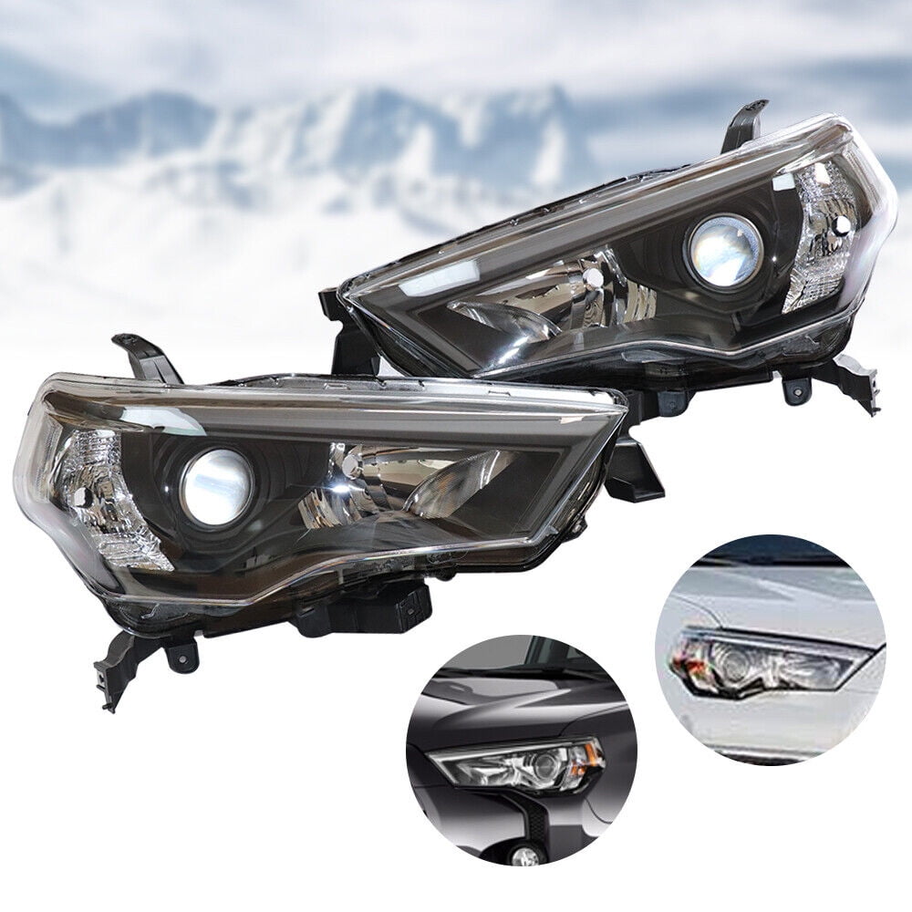 Fits Toyota 4Runner 2014-2020 Black Headlights Headlamp Driver and ...