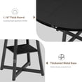 Industrial Round Dining Table,47 Inch Round Kitchen Table for 4,Dinner ...