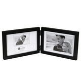 Concepts Series Wood Frame for 4x6" Double Horizontal Photograph, Black ...