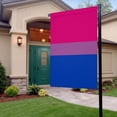 Color Stripes Garden Flag 12x18 Inch Pink Purple Navy Blue Striped ...