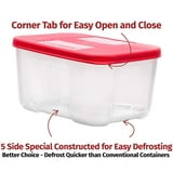 Quicker Defrost- Reusable Freezer Containers Set of 4-23.5 oz. for ...