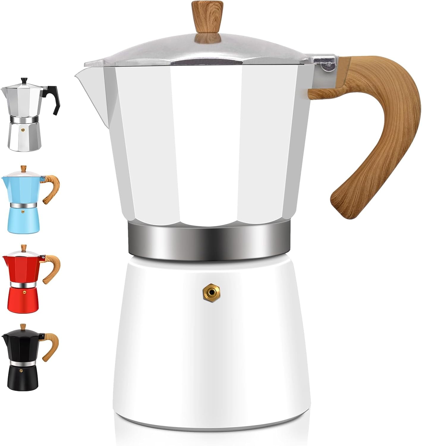 SHIQI-12 Cup Aluminum Espresso Stovetop Moka Pot Express Coffee Maker ...