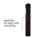 GE 34133 7-Outlet Surge Protector with Coaxial Protection, 8' Cord ...