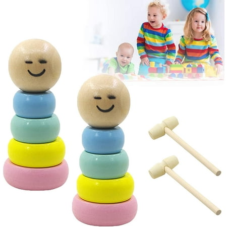 Unbreakable Wooden Man Magic Toy Immortal Daruma Magic Tricks Magic ...
