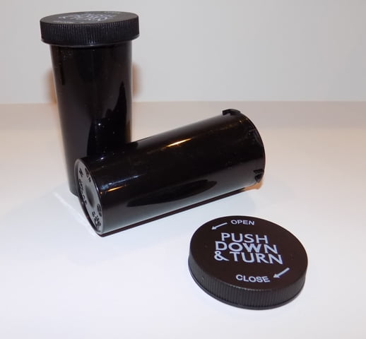 30 Dram Black Medicine Vial 100 Pack - Walmart.com