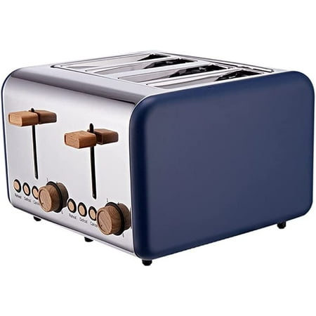 toaster 4- slice toaster, 6 baking levels, defrost/reheat/cancel ...