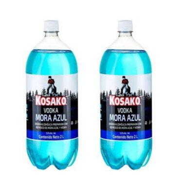 Pack de 6 Fusión Kosako Vodka/Mora Azul 2 L Kosako Vodka/Mora Azul ...