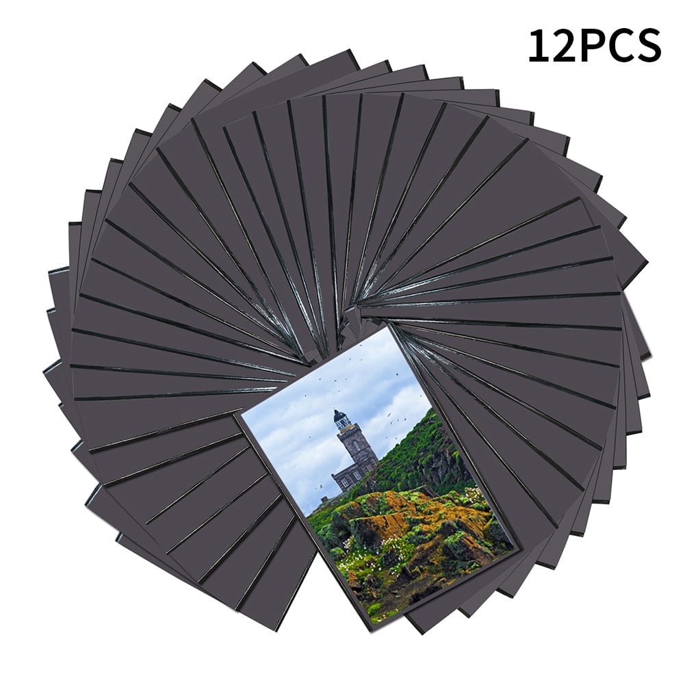 12 Pack Magnetic Picture Frames; Photo Pocket Frames with White Borders ...