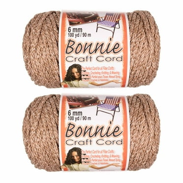 2 Pack Bonnie Macrame Cord - 6mm - 100 yd Lengths - Various Colors ...