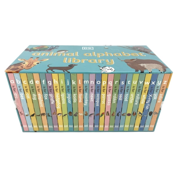 Animal Alphabet Library Illustrated Board Book 26 Piece Set | For Ages ...
