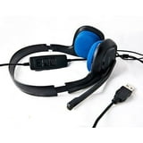 Plantronics, PLNAUDIO628, Audio 628 Computer Headset, 1, Black,Blue ...