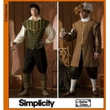Simplicity Men's Size XS-XL Renaissance Costumes Pattern, 1 Each ...