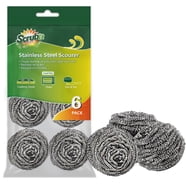 Brillo Heavy Duty Steel Wool Soap Pads, Original Red Scent, 10 Count ...