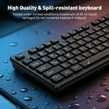 Cshidworld Wireless Keyboard and Mouse Combo with Full-Size 104 Keys ...