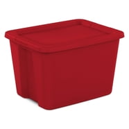 Red Small Plastic Storage Bin | Bundle of 10 Each - Walmart.com