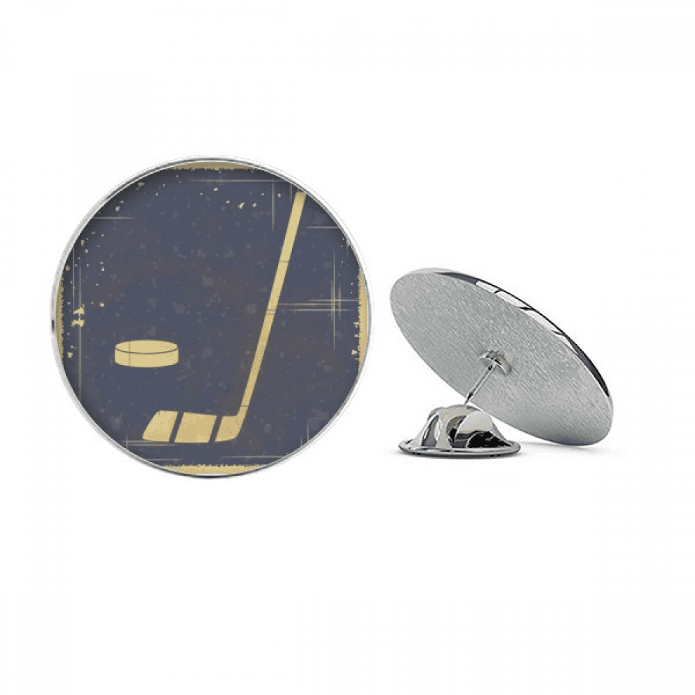 Golf Sport Illustration Blue Pattern Round Metal Tack Hat Pin Brooch ...