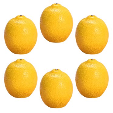 UHUSE Faux Decorations, 10Pcs Plastic Fake Lemon Slice, Lifelike ...