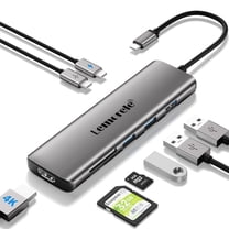 7-in-1 USB-C Docking Station with HDMI Ports Support Dual 4k Output ...