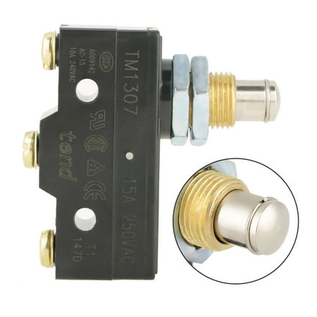 Gupbes TM1307 Panel Mount Plunger Actuator Momentary Micro Limit Switch,Black | Walmart Canada