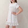 ATOGUTA Dress Shirts for Girls Kids Short Sleeve Crewneck Basic Dress ...