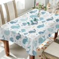 60x60in Square Printed Tablecloth Easy-Care Decorative Table Cloth for ...