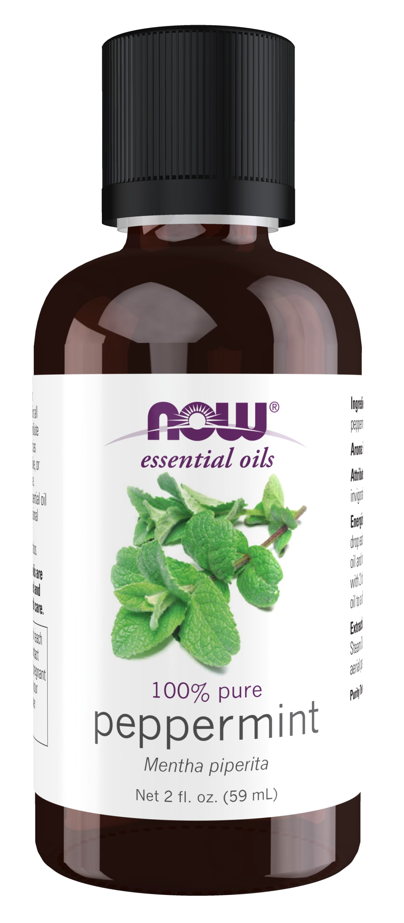 NOW Essential Oils, Peppermint Oil, Steam Distilled, 100% Pure, Vegan ...