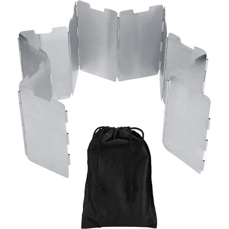 Windscreen Camp Stove Foldable Stove Windshield 11 Plates Light Weight ...