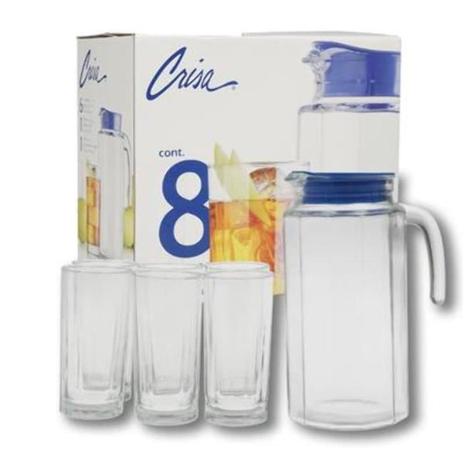 DDI 2323737 8 Piece Crisa Clear Glass Pitcher Set, 6 Per Pack - Case of ...
