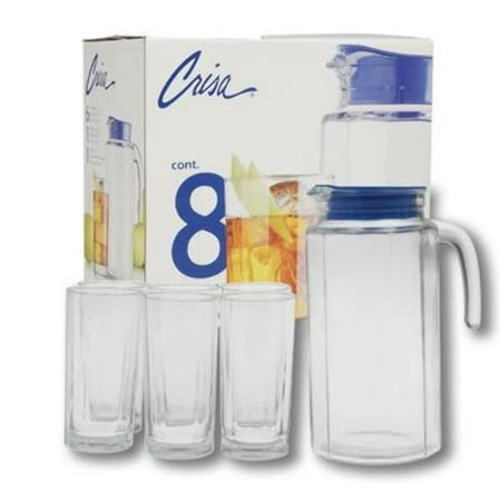 DDI 2323737 8 Piece Crisa Clear Glass Pitcher Set, 6 Per Pack - Case of ...