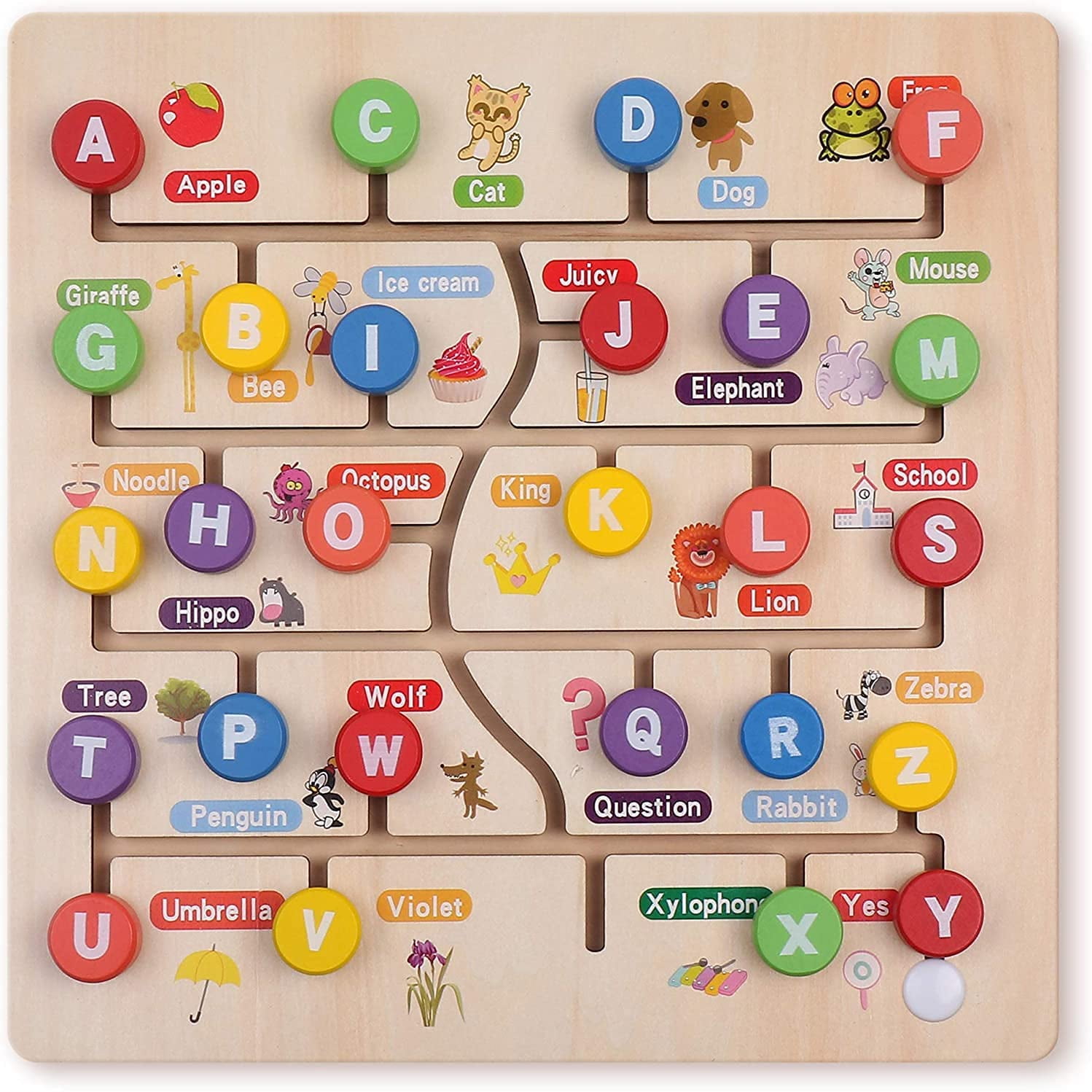 Tablero alfabético Yuff! Montessori | Bodega Aurrera en línea