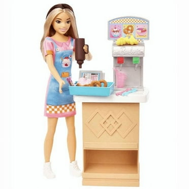 Barbie Doll with Ultimate Pantry Playset, Fun Kitchen Toy with 30+ Food ...