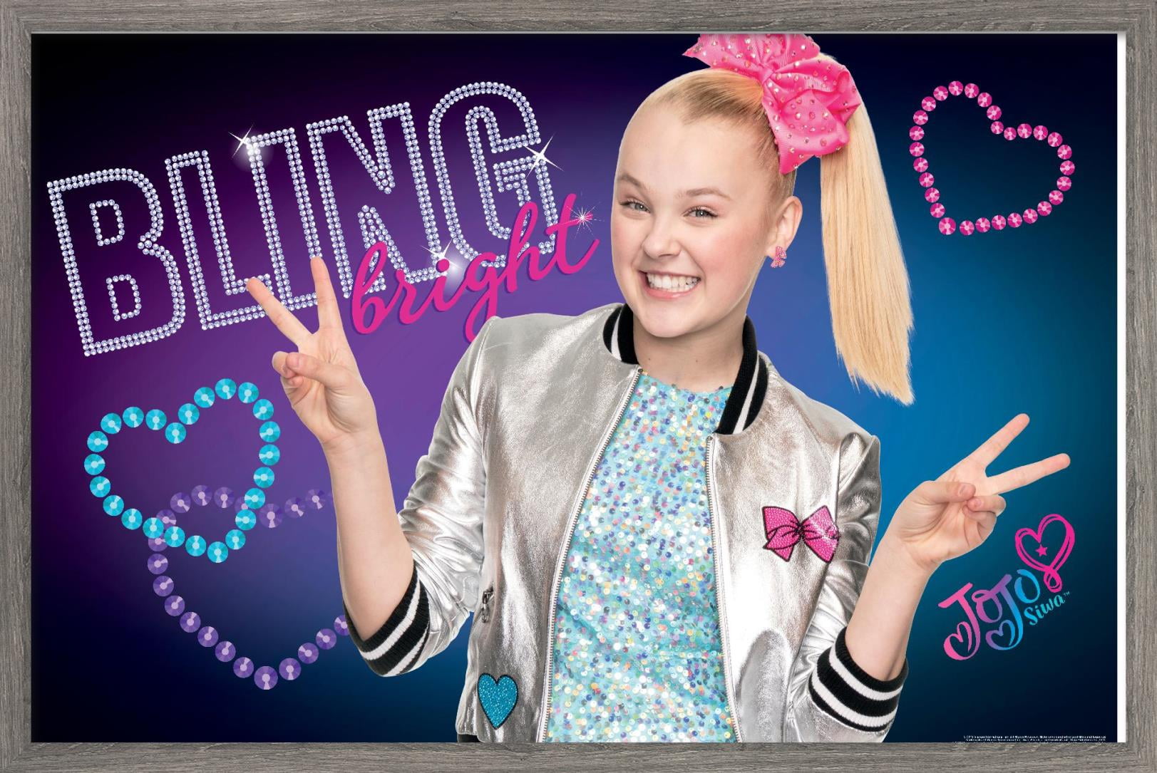 JoJo Siwa - Close-Up Wall Poster, 22.375" x 34", Framed - Walmart.com