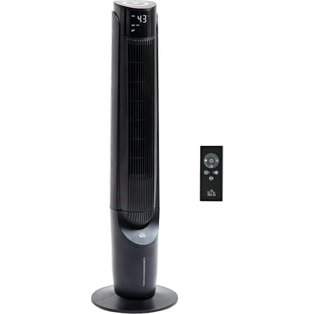 HOMCOM 42'' Evaporative Air Cooler, Tower Fan with 3 Speeds, 4 Modes ...