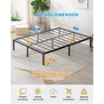 Tatago 16 inch Heavy Duty California King Bed Frame with Storage, 3500 ...