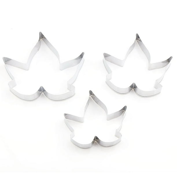 Kitchen 3 pcs/set Autumn Maple Leaf Cutters Set DIY Sugar Paste Cookie ...
