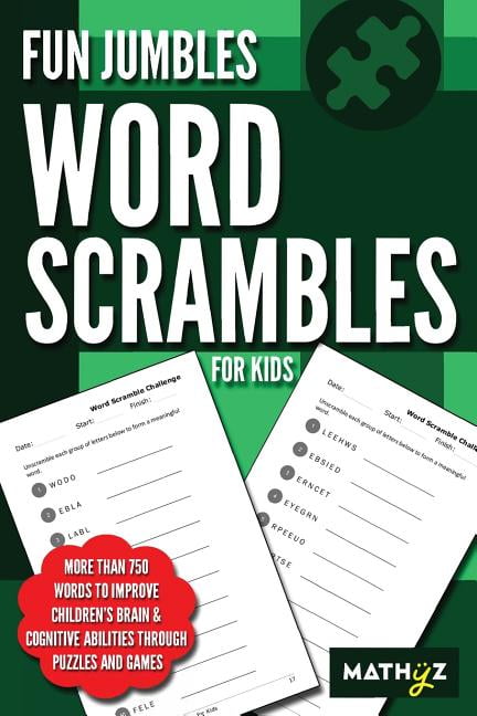 Fun Jumbles Word Scrambles for Kids : More than 750 words to improve ...