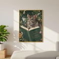 Affixzi Funny Rat Reading Book Art Print, Quirky Animal Wall Decor, Why ...