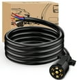 [7 Way Trailer Plug] 7 Way Inline Trailer Plug with 7 Gang Junction Box ...