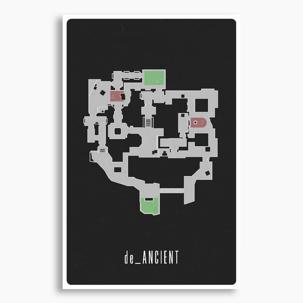 CS:GO de_Ancient Map Poster; Gaming Wall Art - Walmart.com
