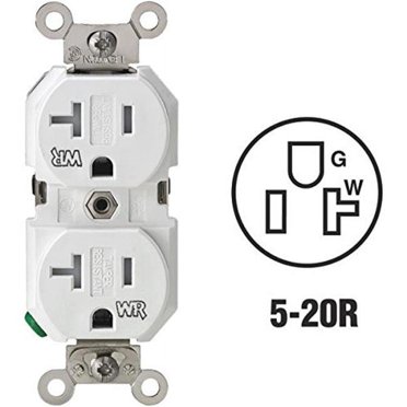 3GRACE 20 Amp GFCI Outlet, LED Indicator, Self-Test, UL Listed, White ...
