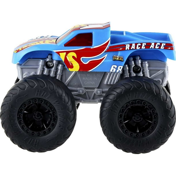 Hot Wheels Monster Trucks Roarin' Wreckers, 1:43 Scale Race Ace Toy ...