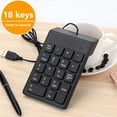 18Keys Corded Numpad Keyboard With Quick Response Numeric Keypad Fast ...
