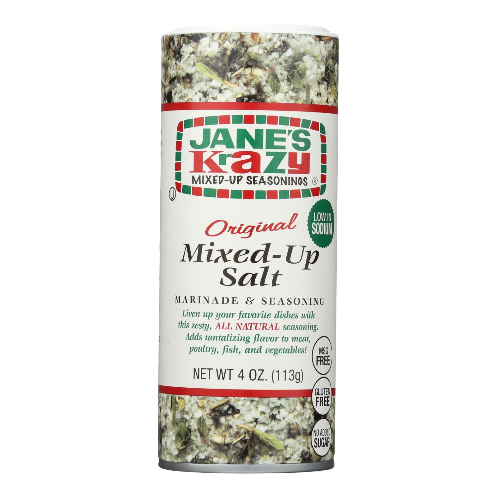 (12 Pack) Jane's Krazy Mixed-Up Seasonings Original Mixed-Up Salt, 4 oz ...