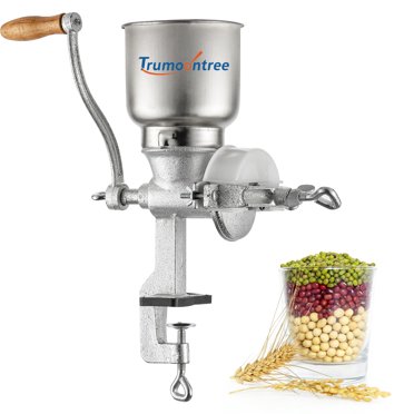 Cast Iron Manual Crank Corn Grain Grinder 14' Tall & 5' Hopper ...