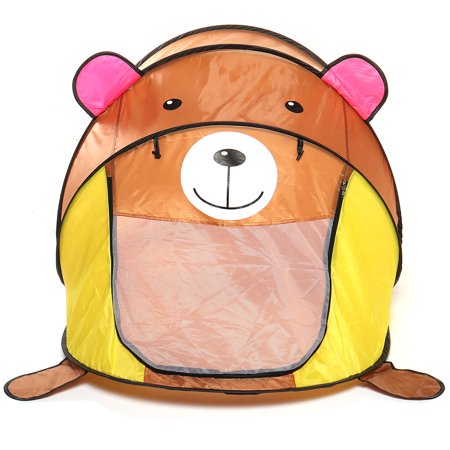 Childrens Tent with Panda Shape Kids Pop Up Play Tent Foldable Pop up ...