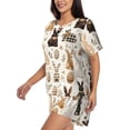 Easter Bunny Pattern Women’S Short-Sleeved Pyjama Set Round-Neck ...