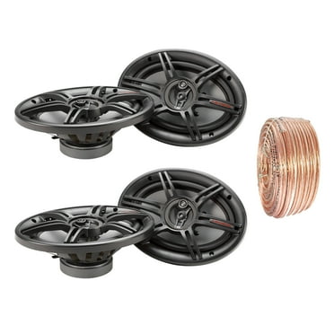 Car Speaker Bundle Combo: 2 Pairs of JVC CS-DR693 6x9" Inch 4-Way 1100 Watt Audio Coaxial ...