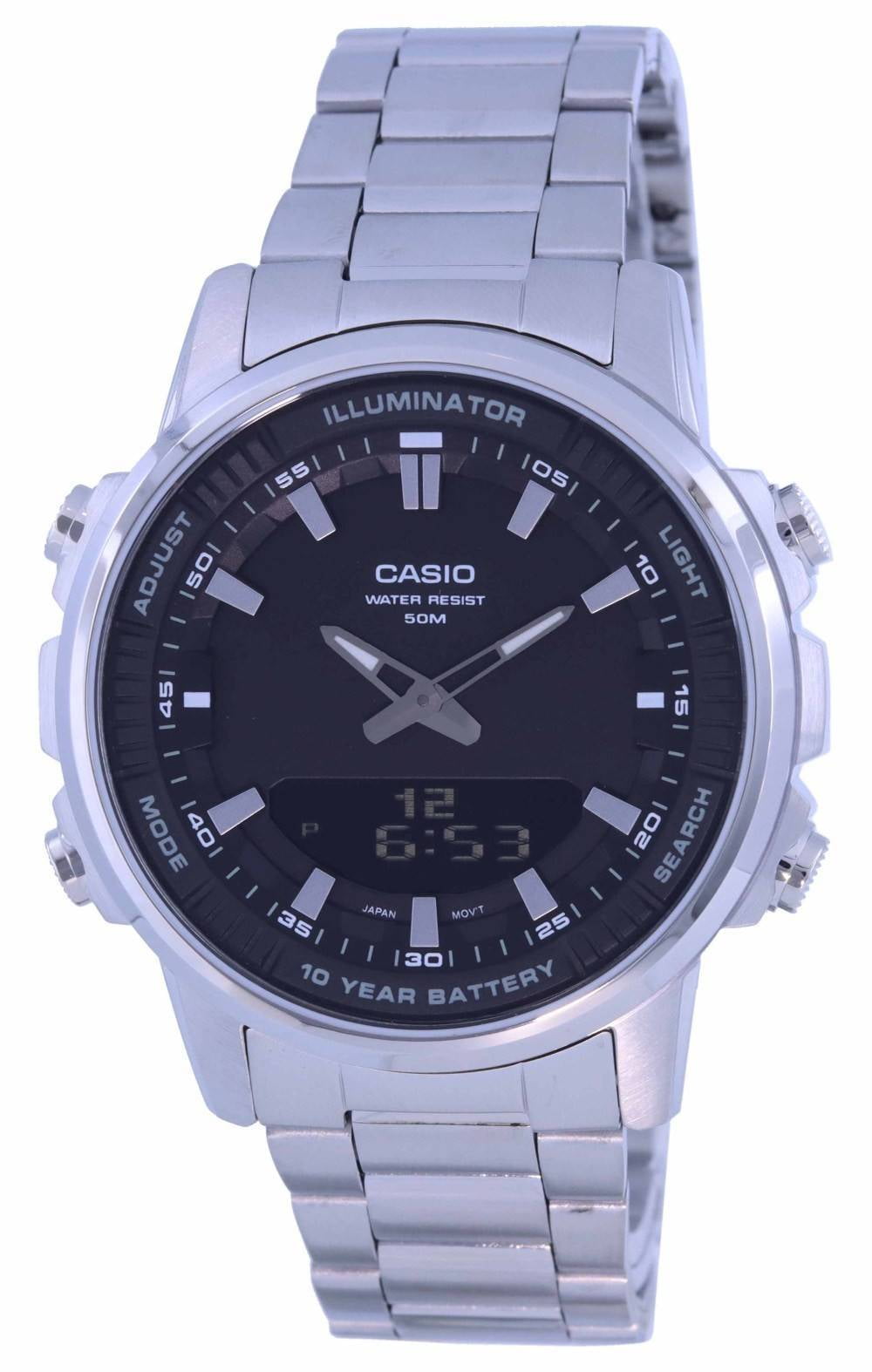 Casio Enticer World Time Telememo Analog Digital AMW-880D-1A AMW880D-1 ...