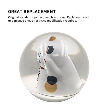 Cat Car Shift Knob Cute Lucky Cat Car Gear Knob Shifter Cat Round Ball ...