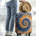 Orange Blue Tie Dye Mandala Pattern Luggage Cover Fashion Suitcase ...